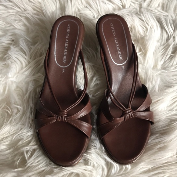 Athena Alexander | Shoes | Athena Alexander Brown Heels Sz 7 | Poshmark